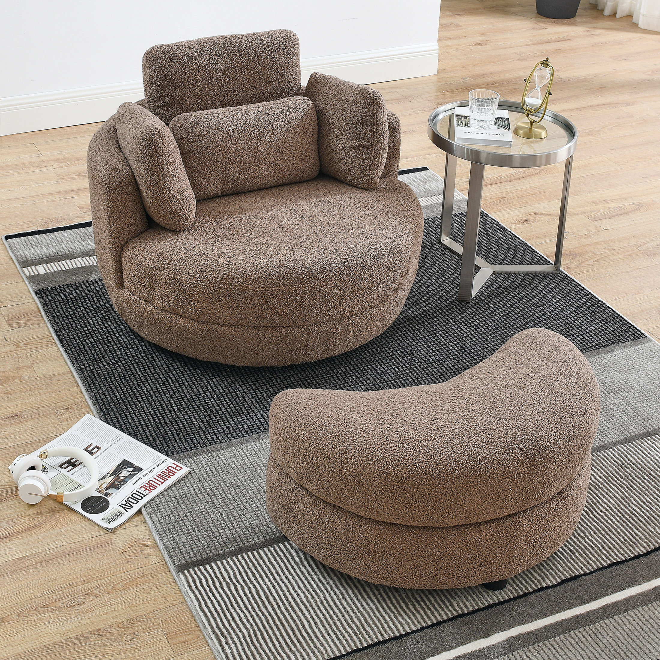 Latitude Run® Oversized Swivel Chair - Wayfair Canada