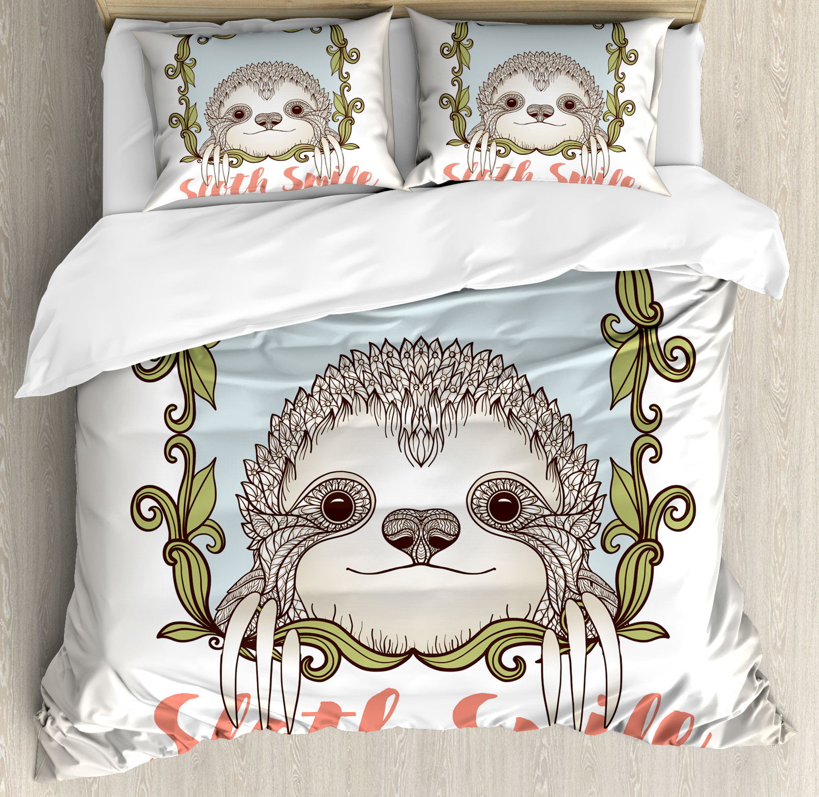 Ambesonne Sloth Duvet Cover Set | Wayfair