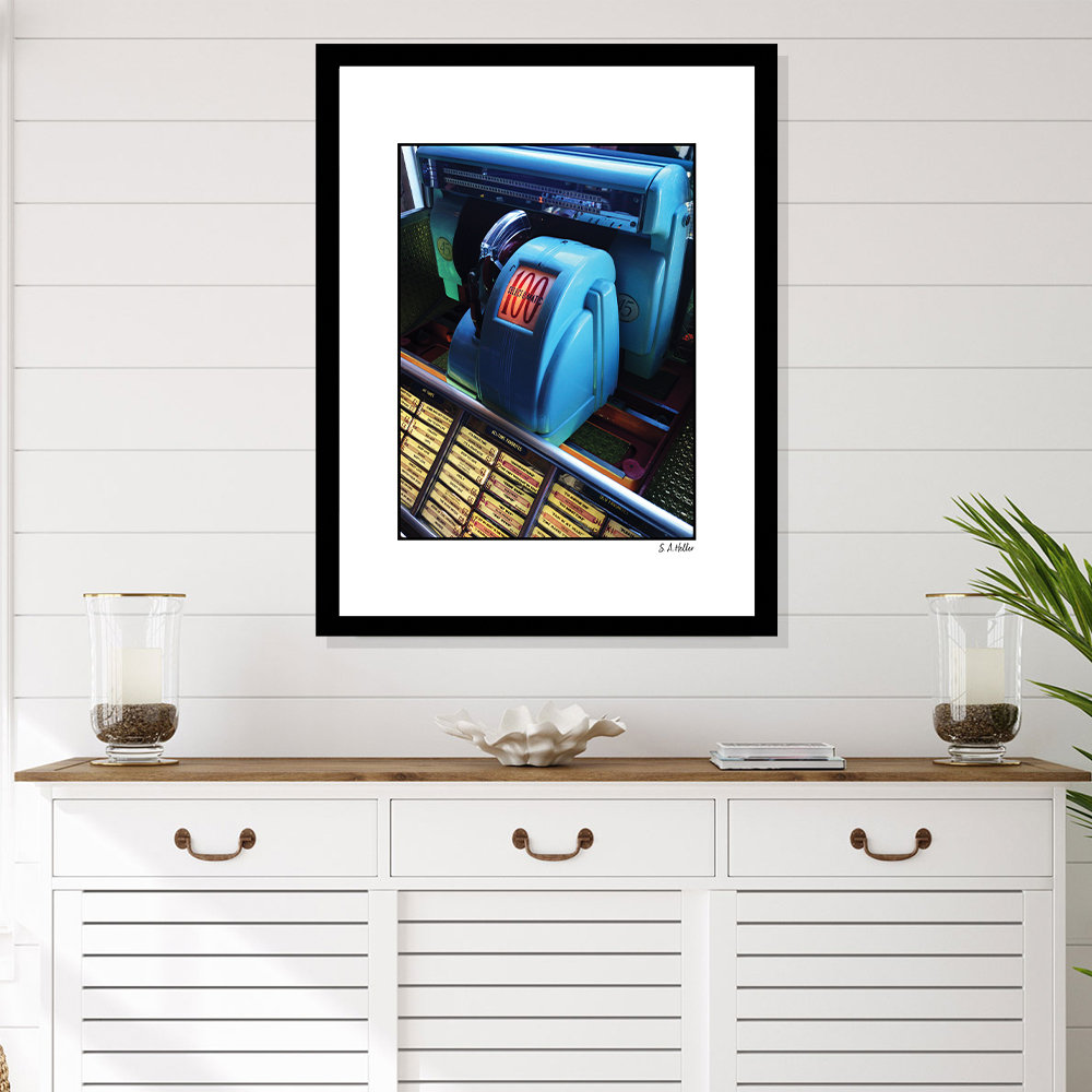 Ebern Designs Jukebox Framed Printed Photograph - Wayfair Canada