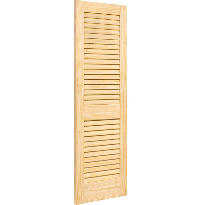 Frameport Solid Wood Louvered & Reviews | Wayfair