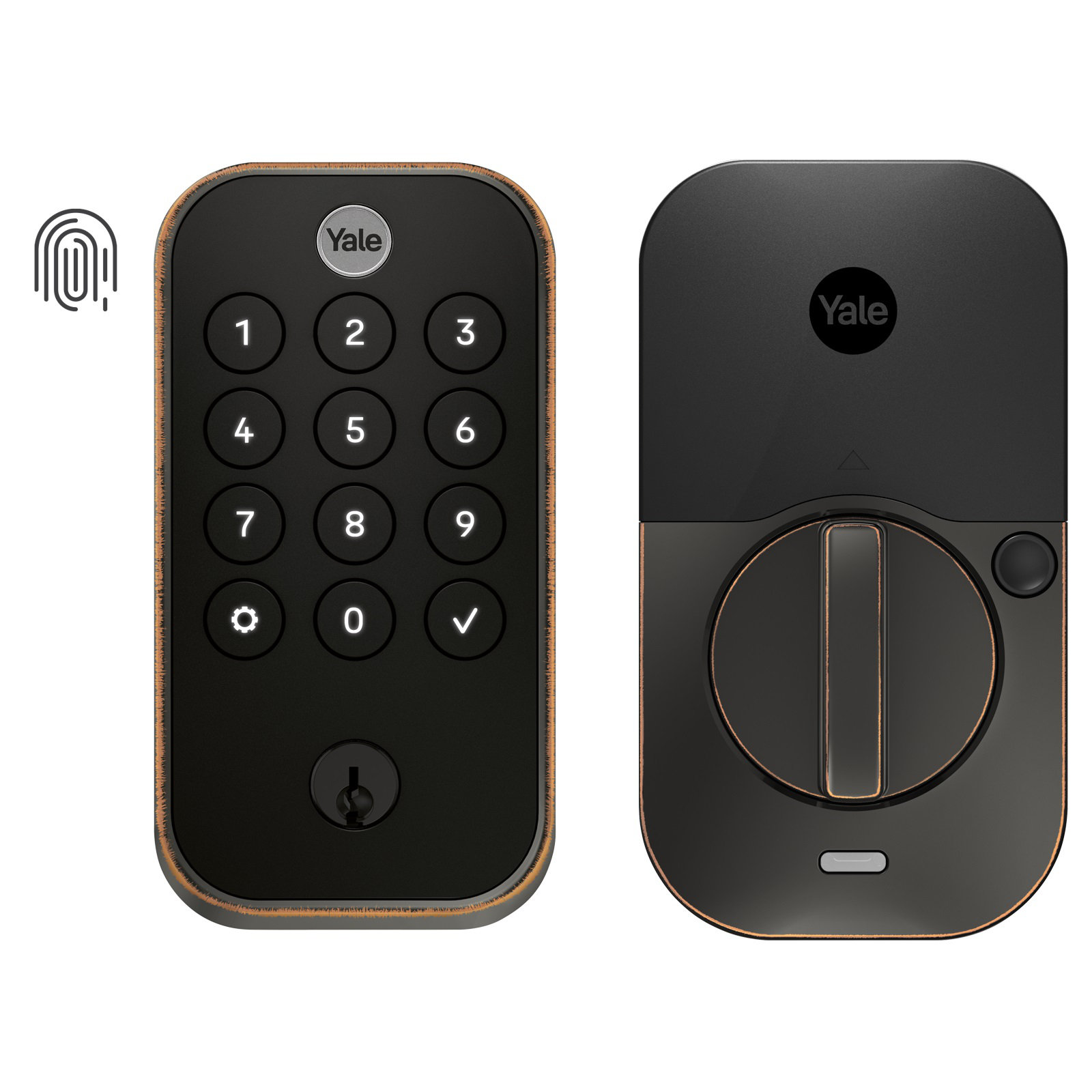 Yale Home Yale Assure Lock 2 Touch Deadbolt, Oil Rubbed Bronze Key-Free ...