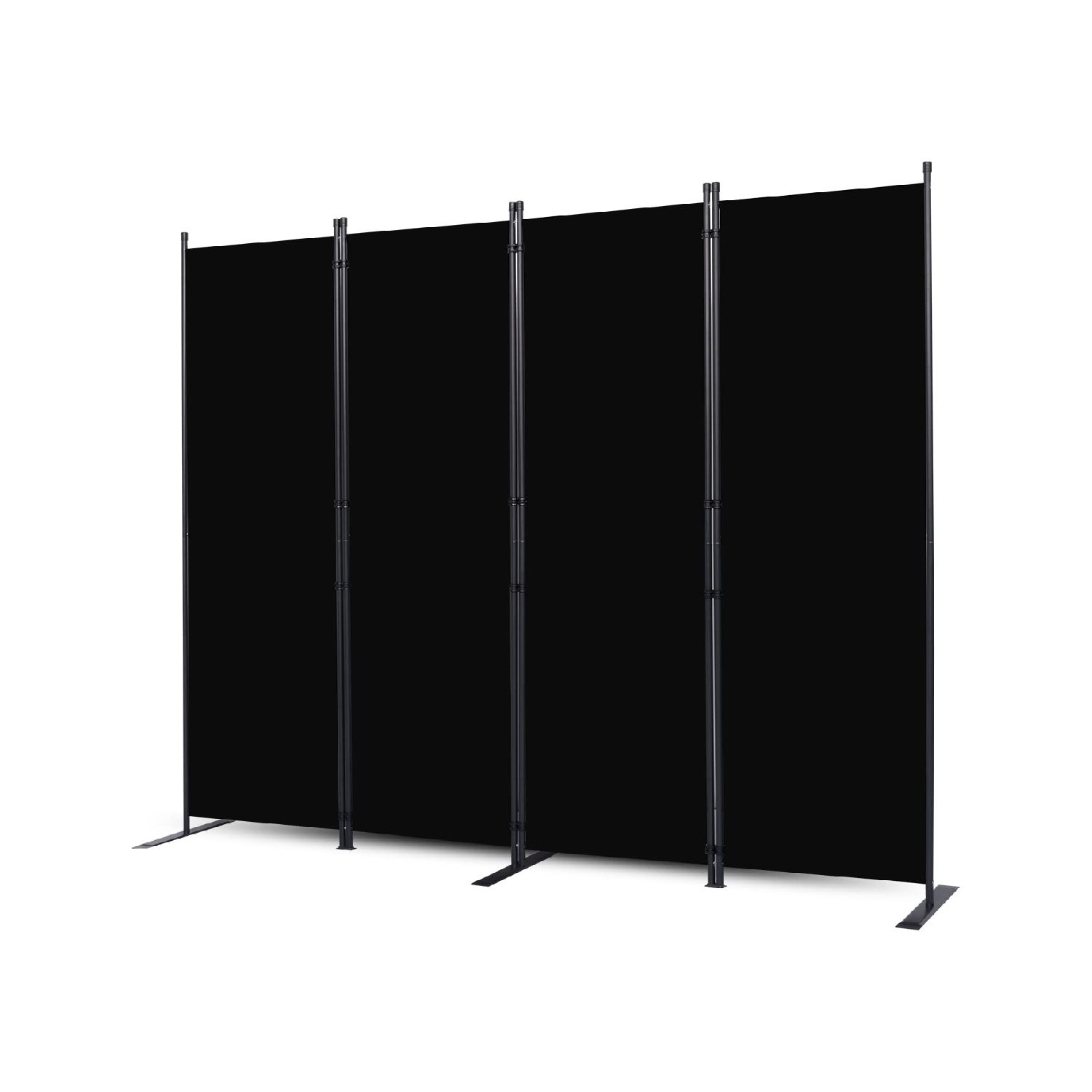 Ivy Bronx Room Divider, 4 Panel Folding Privacy Screens With Wider Feet ...