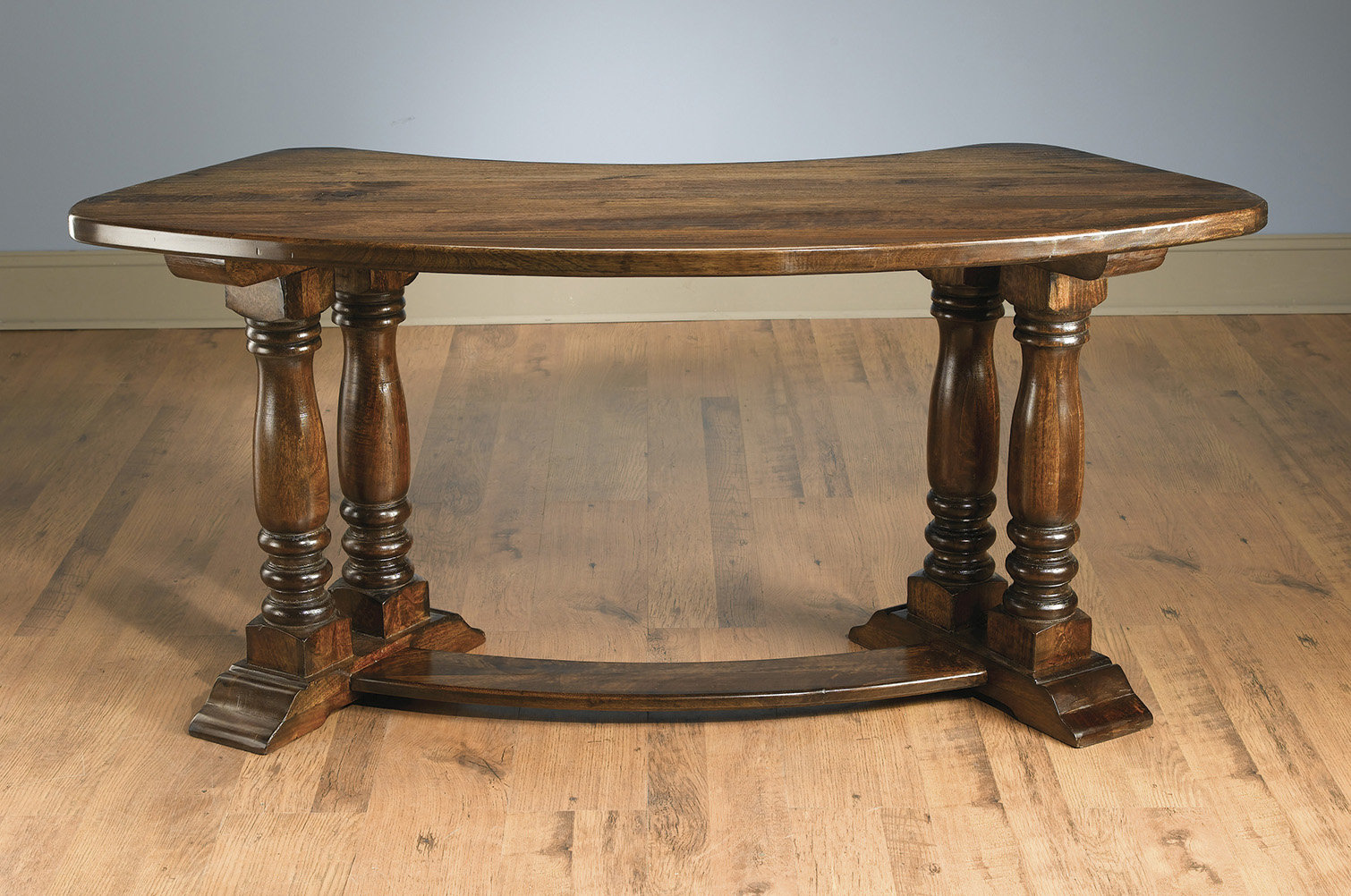 AA Importing Solid Wood Half-Circle Desk | Wayfair