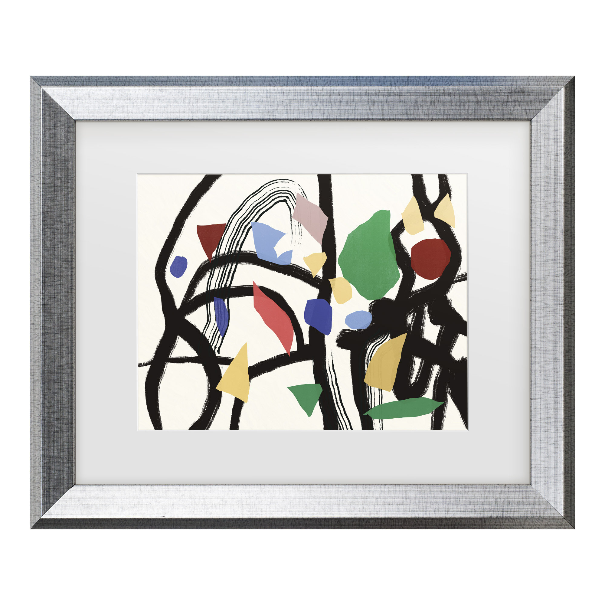 Trademark Fine Art Little Dean Colors In The Forest 03 Matted Framed ...