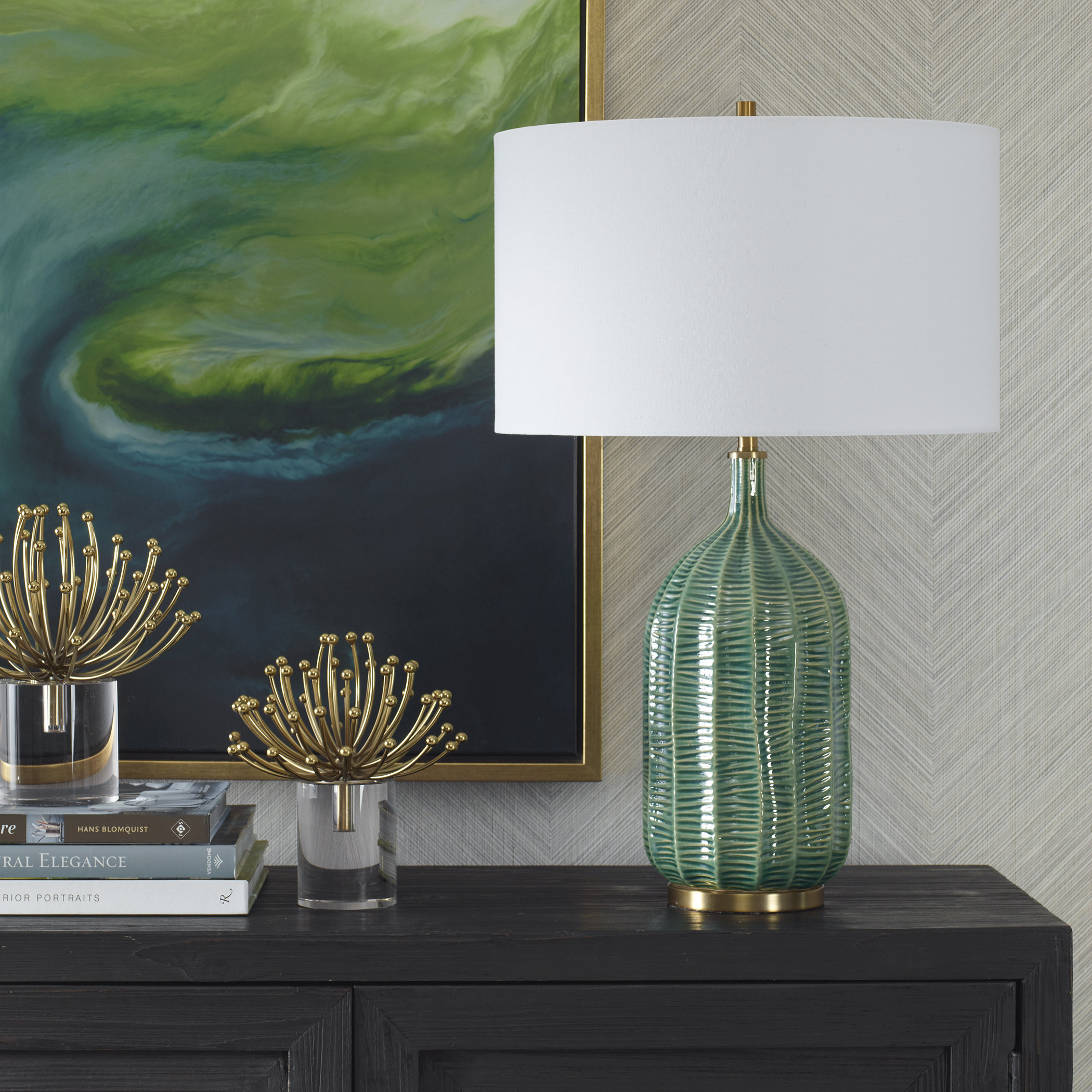 Mercer41 Gariella Green Table Lamp | Wayfair