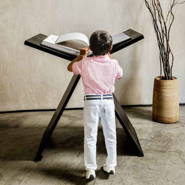 Context of Things Reclaimed Wood Upright Book Stand | Wayfair