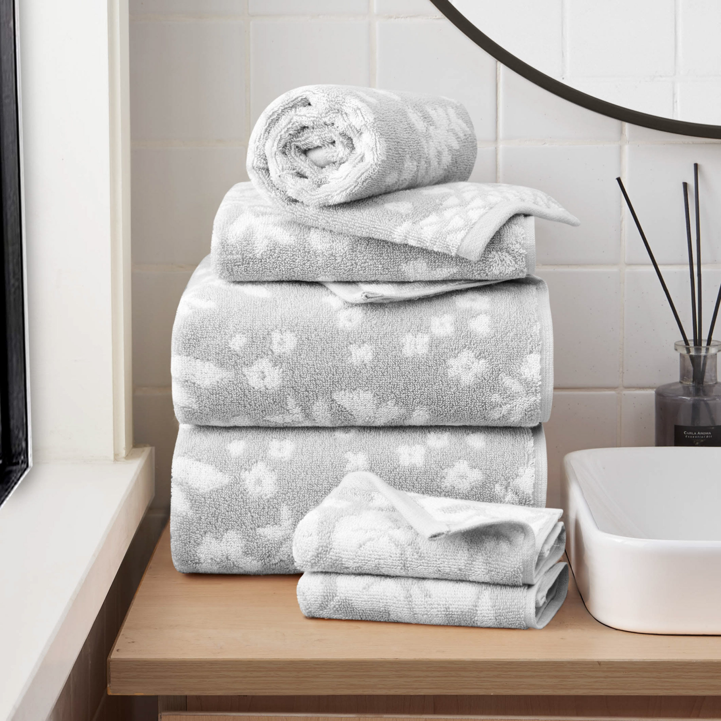 Lucky Brand Folk Floral Bath Towels 6-Piece & Reviews | Wayfair