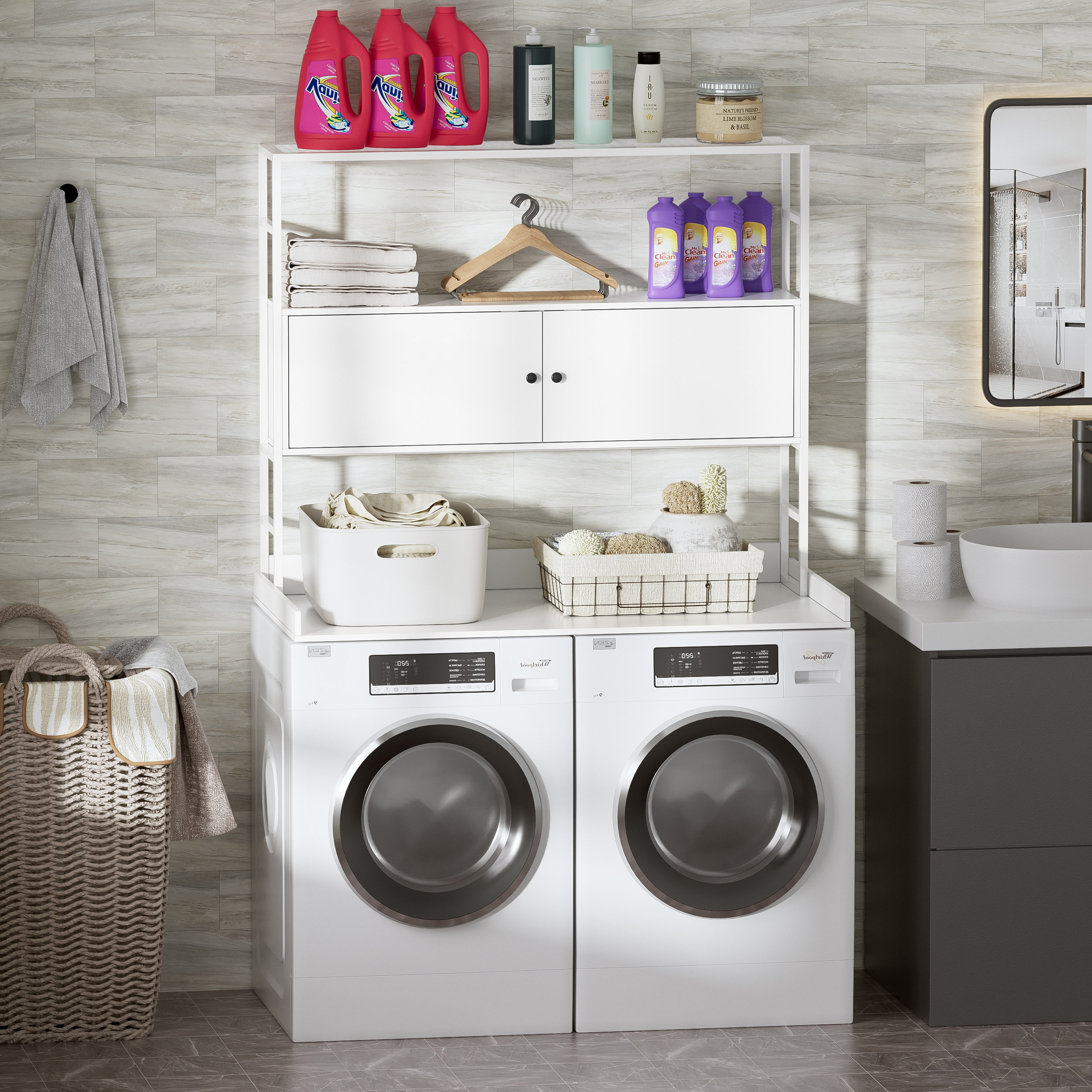 AMZGLORY Laveuse et sécheuse à comptoir, laveuse et sécheuse à 3 ...
