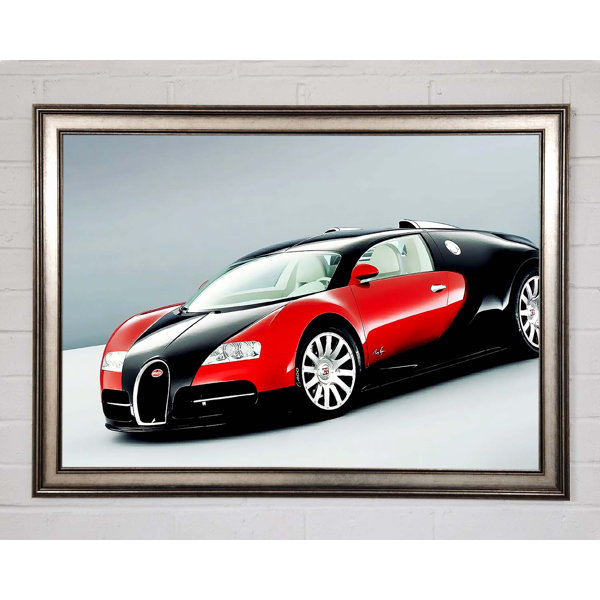 Brayden Studio Bugatti Veyron Red And Black Side Profile - Single ...
