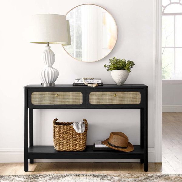 Modway Chaucer Wood Entryway Console Table In Oak | Wayfair