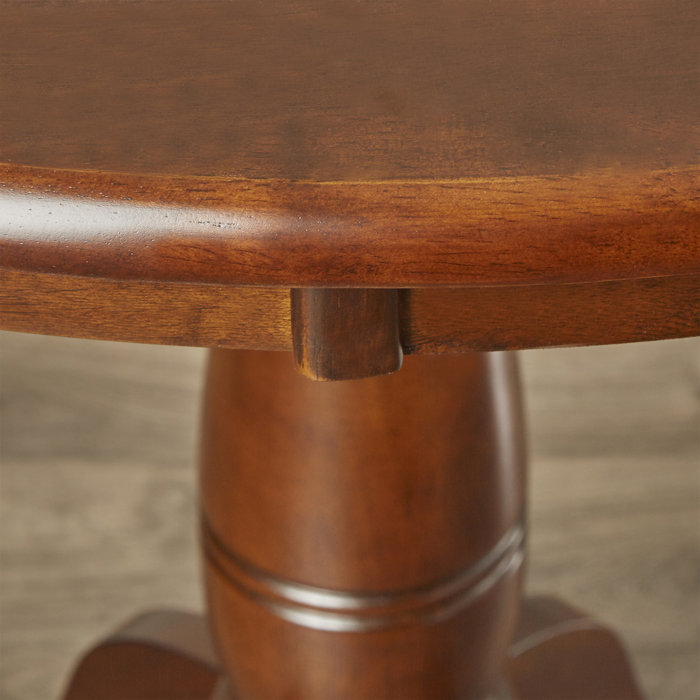 Charlton Home® Solid Wood Pedestal Dining Table & Reviews | Wayfair