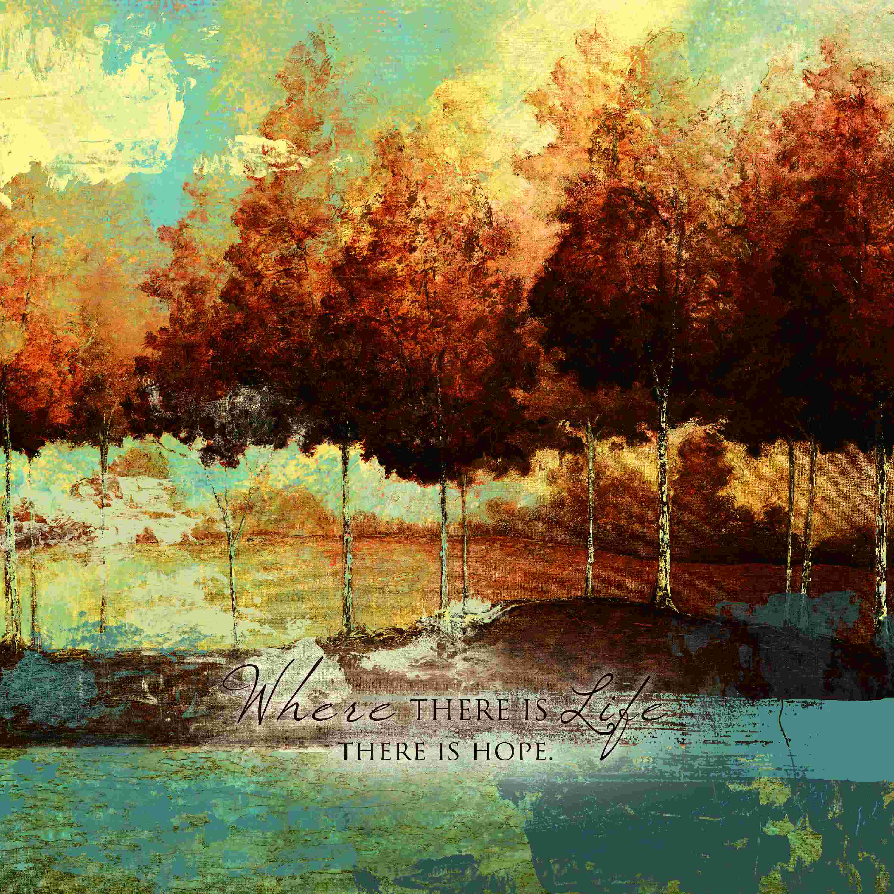 Trinx Painty Treeline 3 | Wayfair