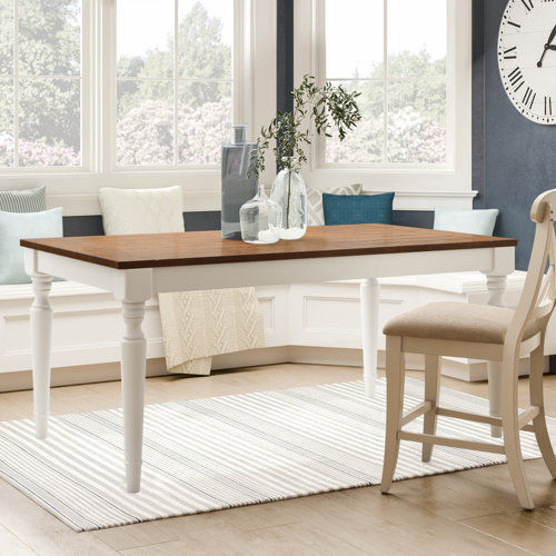 August Grove® Pollmann Solid Wood Dining Table | Wayfair