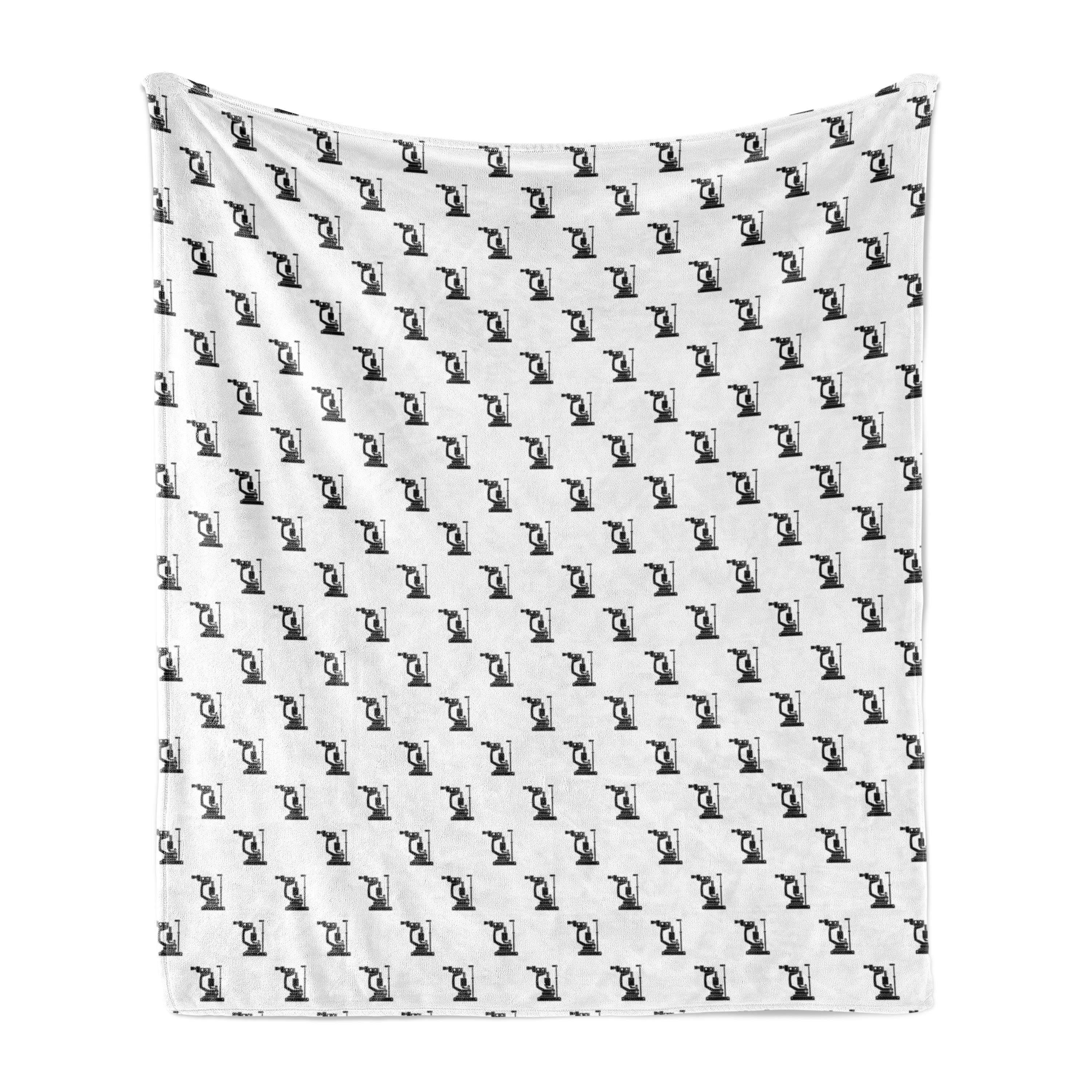 Ambesonne Eye Chart Fleece Throw Blanket Repeating Phoropter Charcoal ...