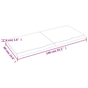 VidaXL Rectangular Wave Table Top | Wayfair