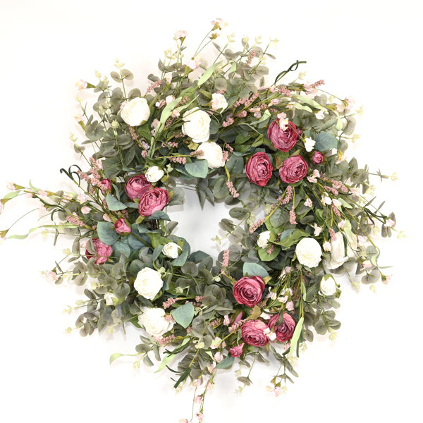 White Wreaths | White Wreath For Front Door & Small White Wreath