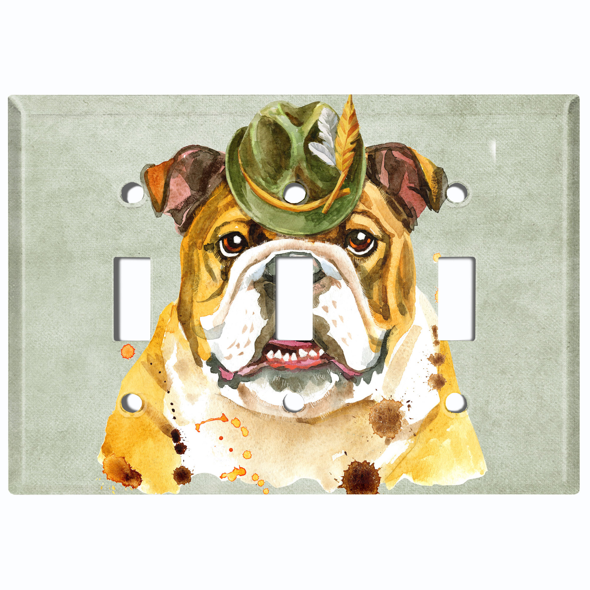 WorldAcc Metal Light Switch Plate Outlet Cover (Cool Scout Fedora ...