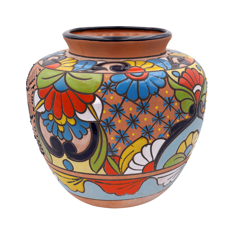 Evergreen Enterprises, Inc Tilted Chata Ceramic Pot Planter & Reviews ...