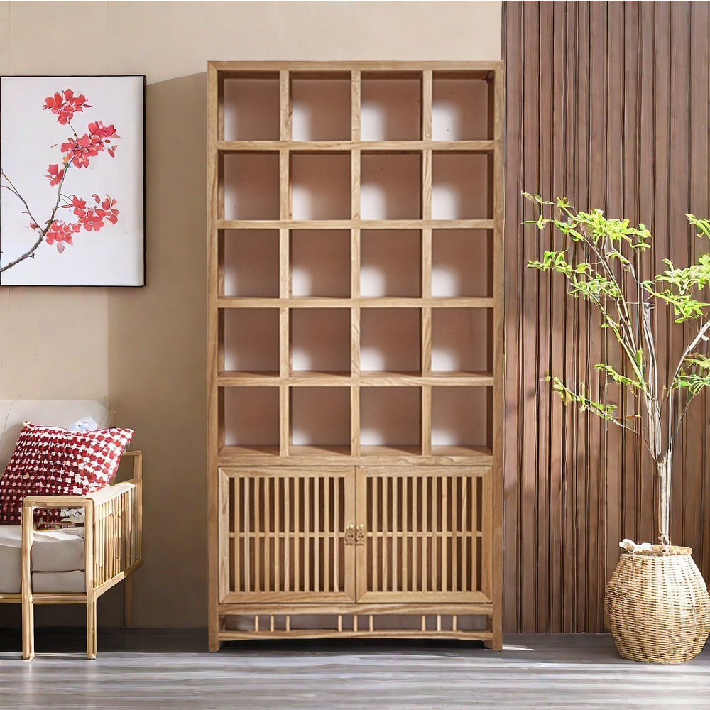 NICECABINET Modern Simple Storage Shelf Wooden Bookcase | Wayfair