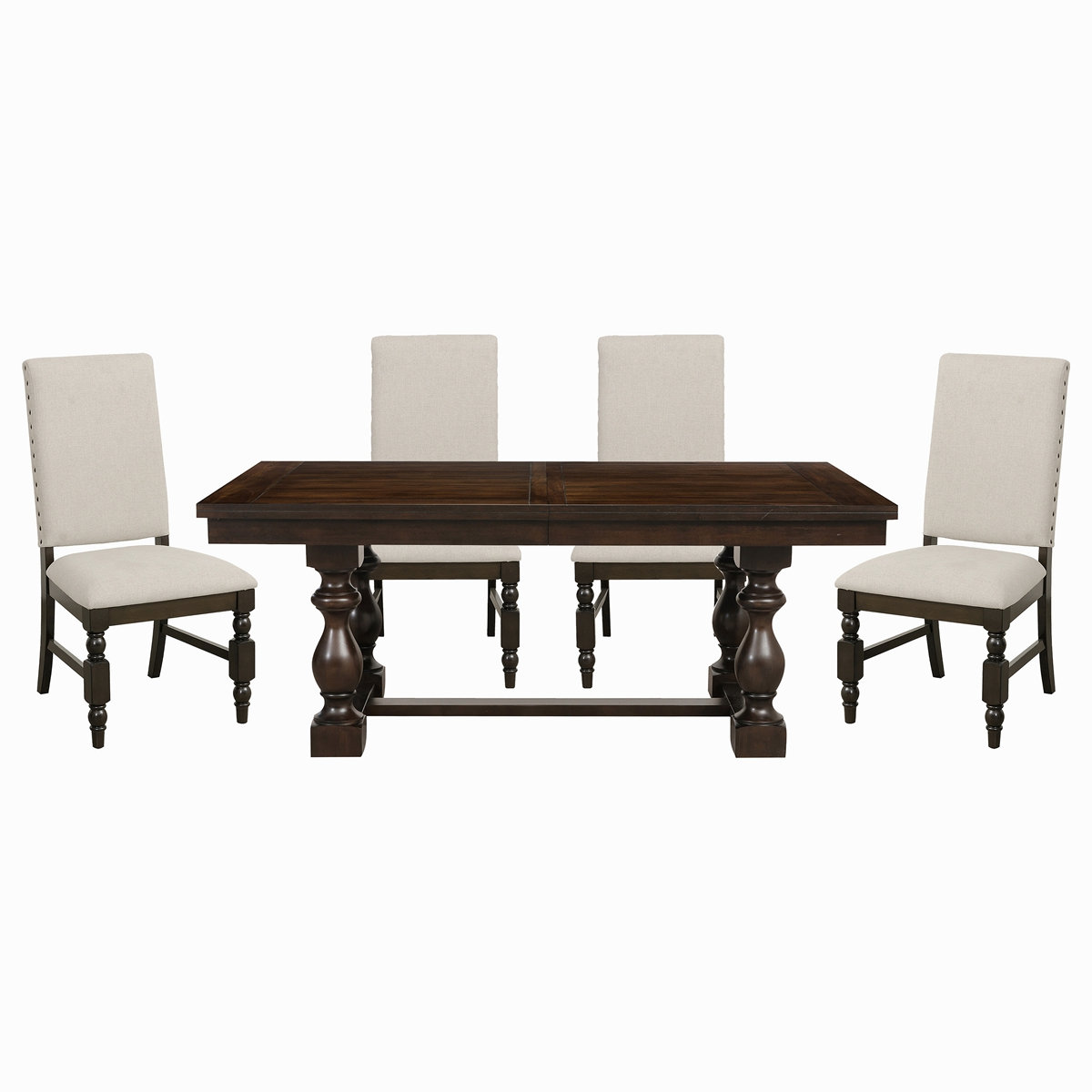 Canora Grey Suhanth Rectangular 44.09'' L x 75.59'' W Dining Set | Wayfair