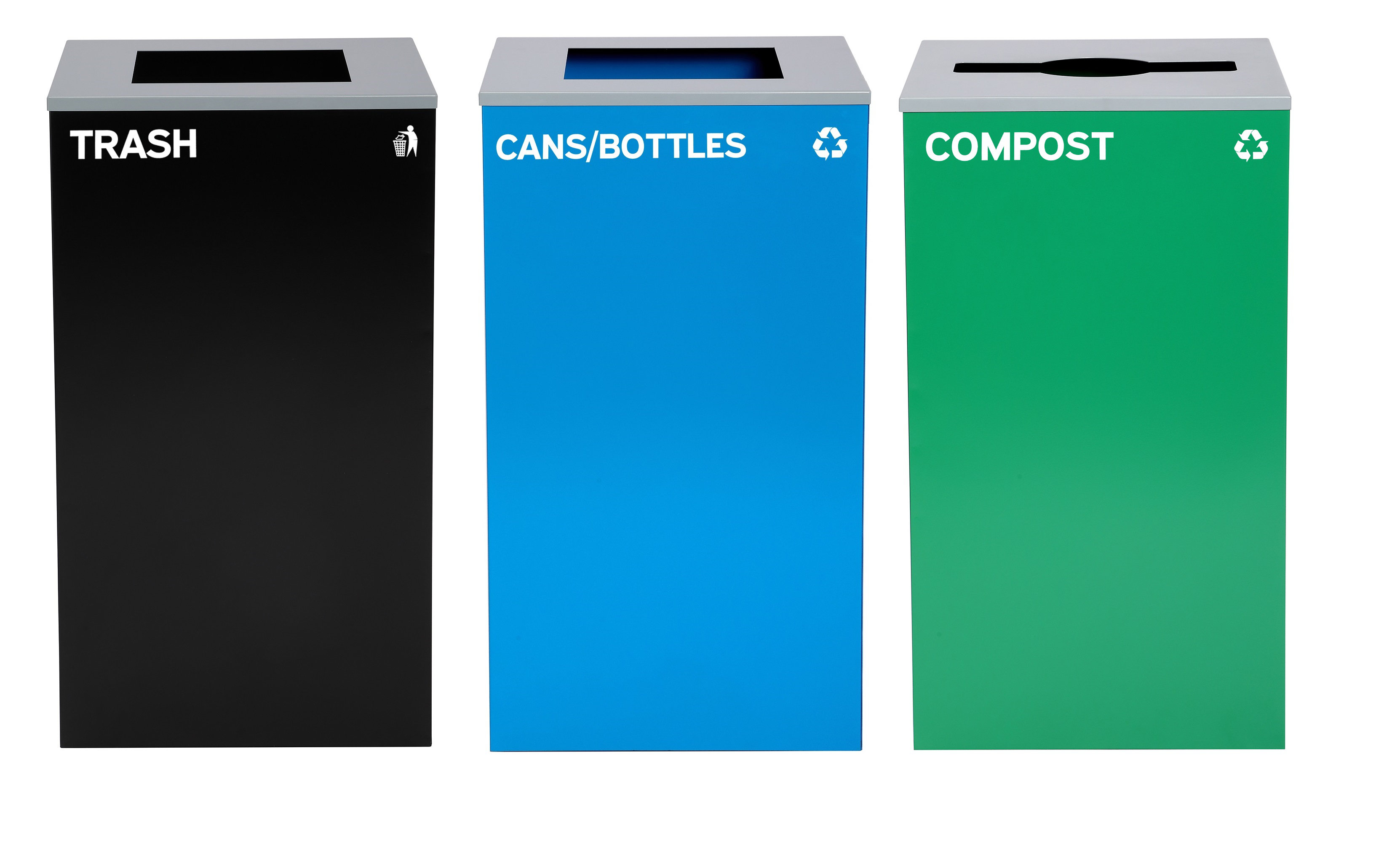 Alpine Industries 29 Gallon Steel Open Top Compost Cans/Bottles Trash ...