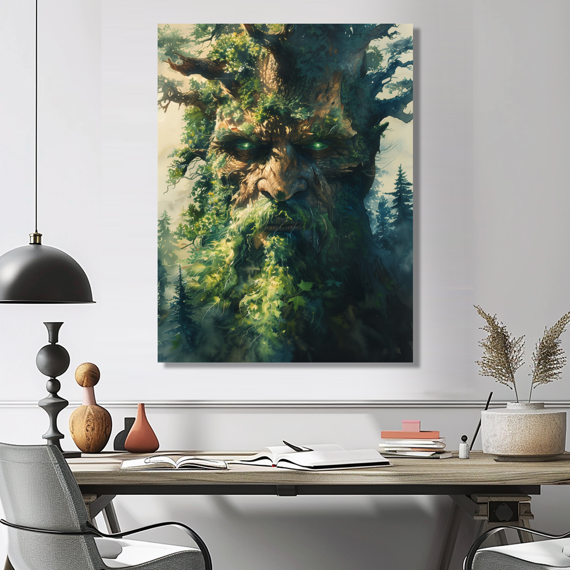 Trinx Green Forest Titan Giants I - Giants Wall Art Print | Wayfair