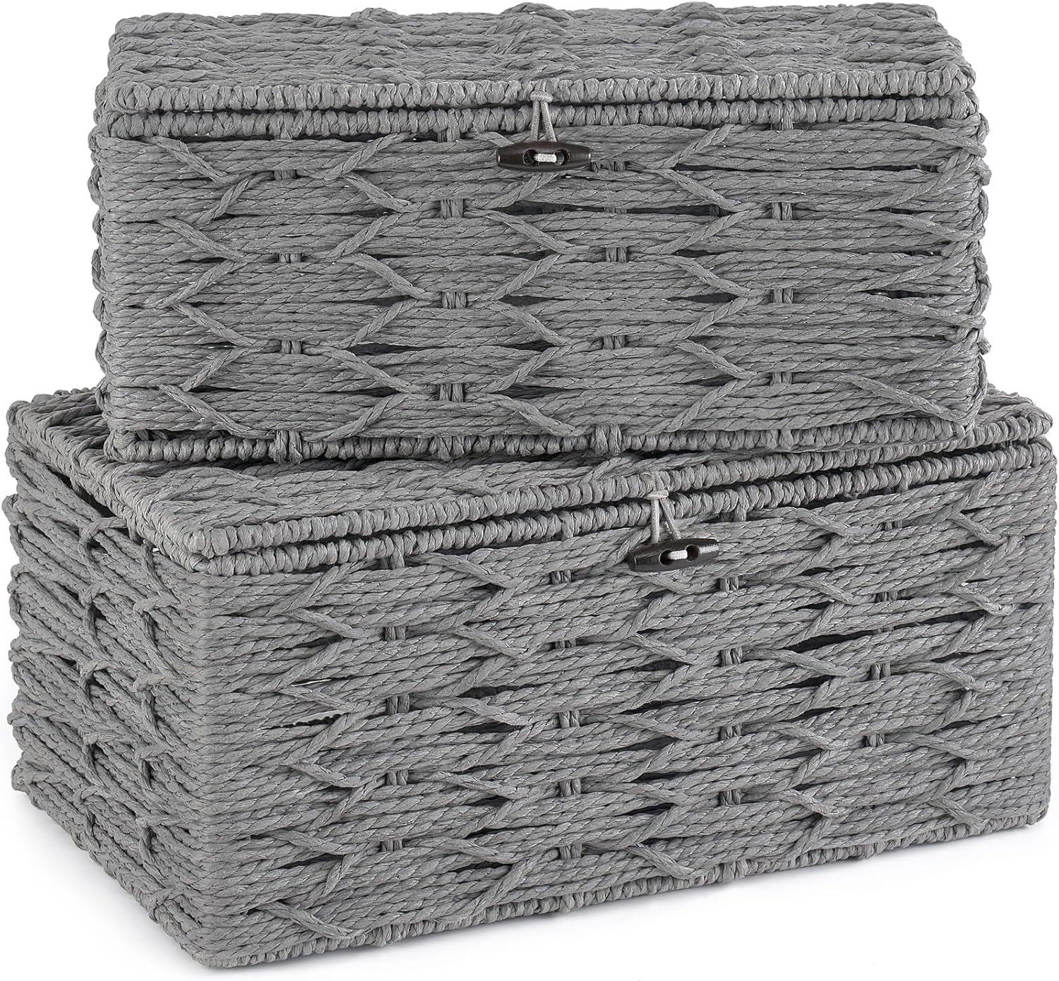 Latitude Run® Storage Baskets Bin With Lid Decorative | Wayfair