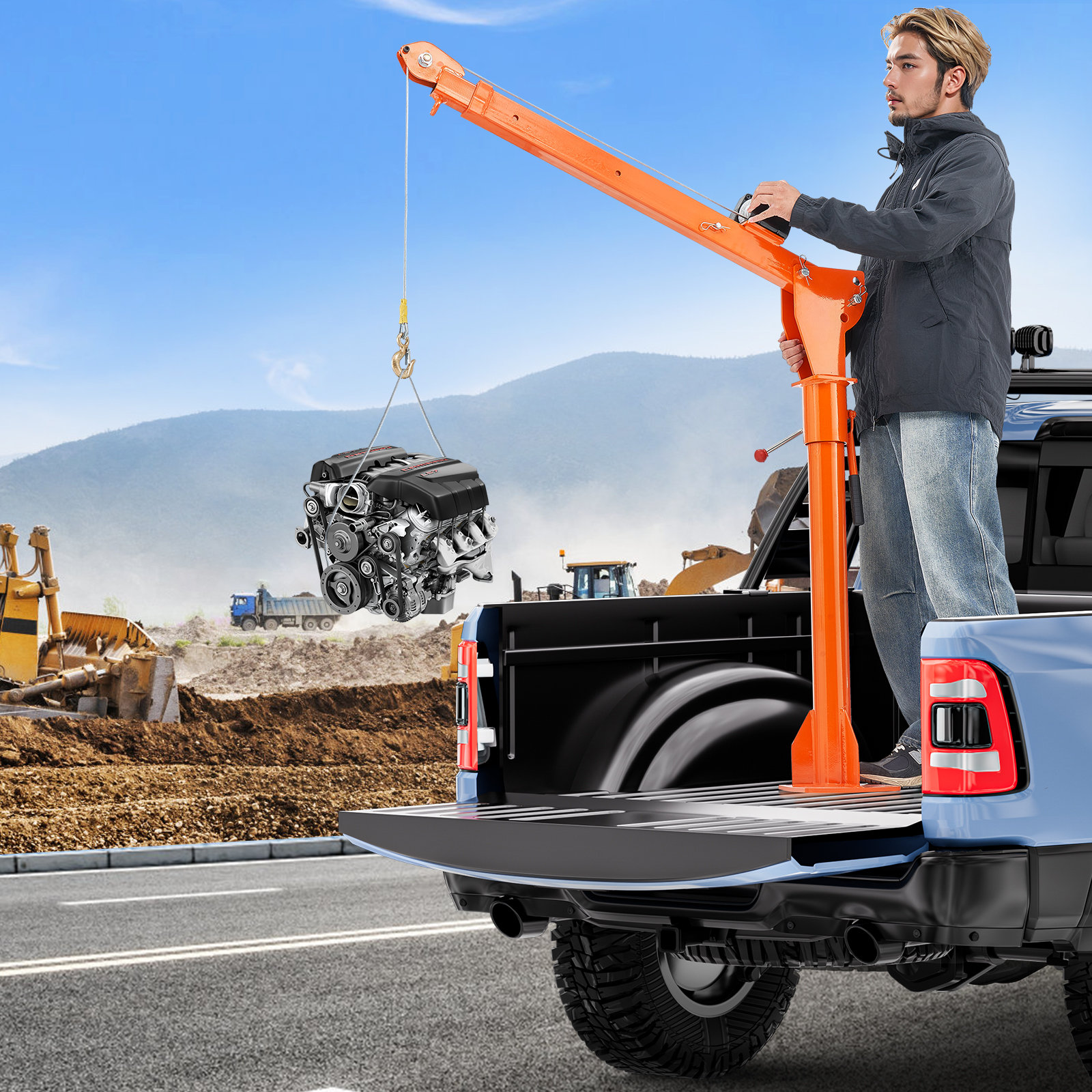 VEVOR Electric Pickup Truck Crane Hoist | Wayfair