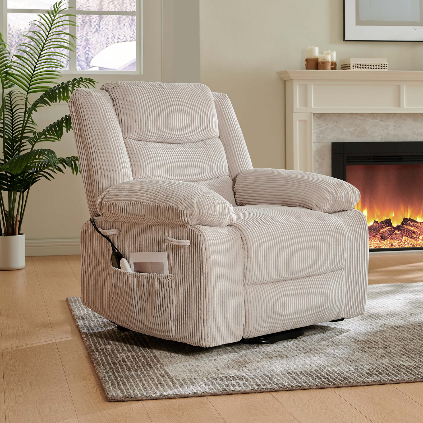 Latitude Run® Chaelyn Electric Power Massage&Heat Lift Recliner Chair ...