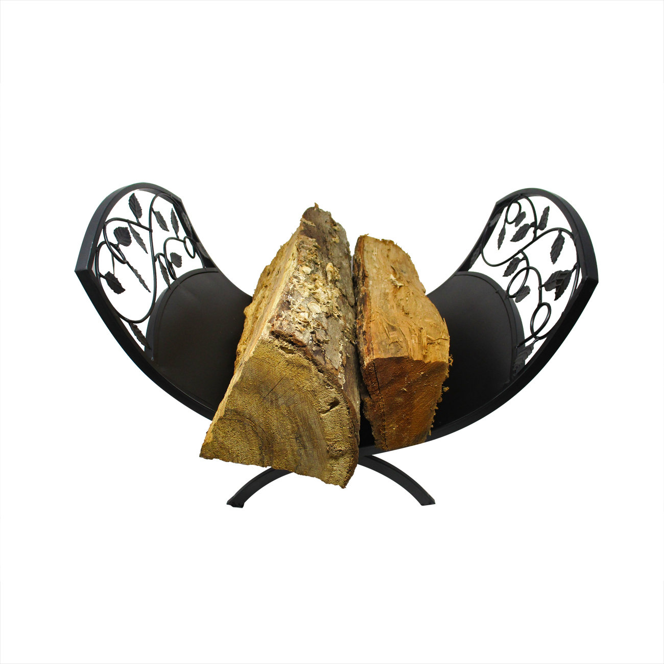 Winston Porter 18"l X 12.5"w Log Bin And Holder - Scroll Design ...