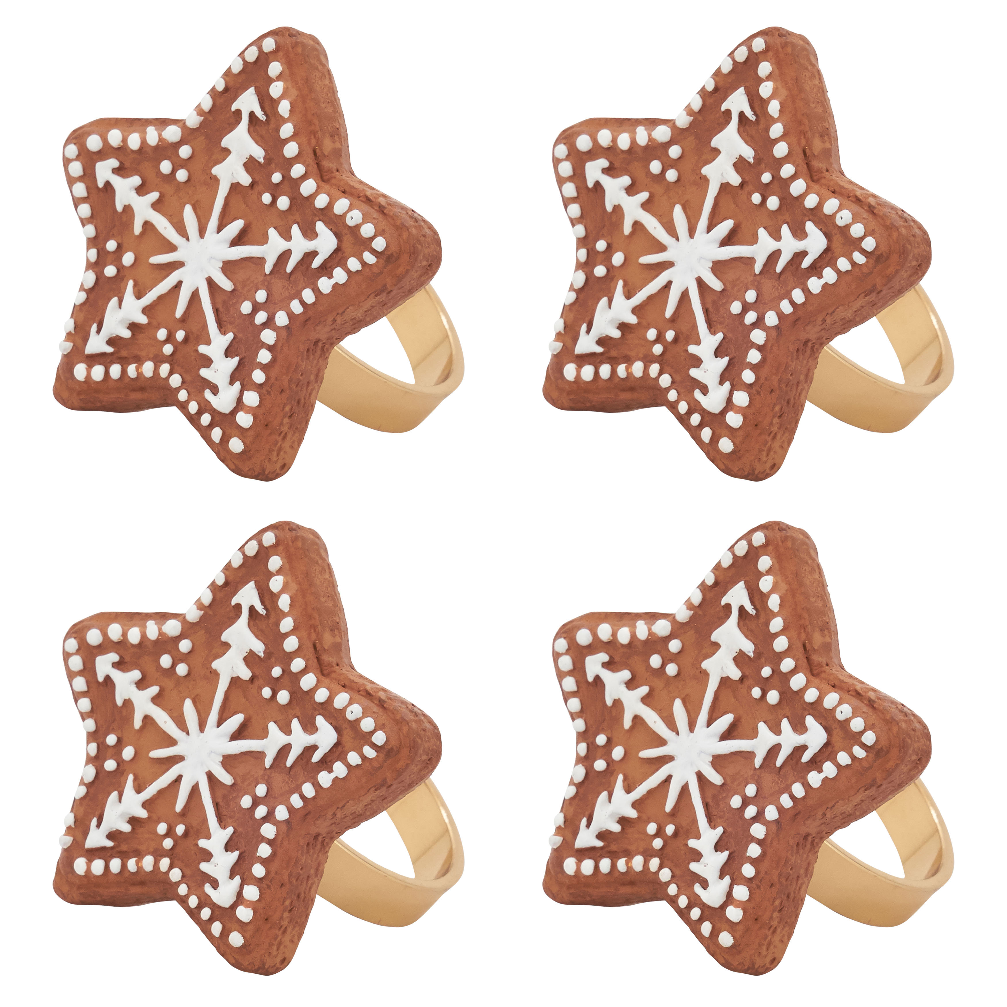 Saro Gingerbread Star Napkin Ring | Wayfair