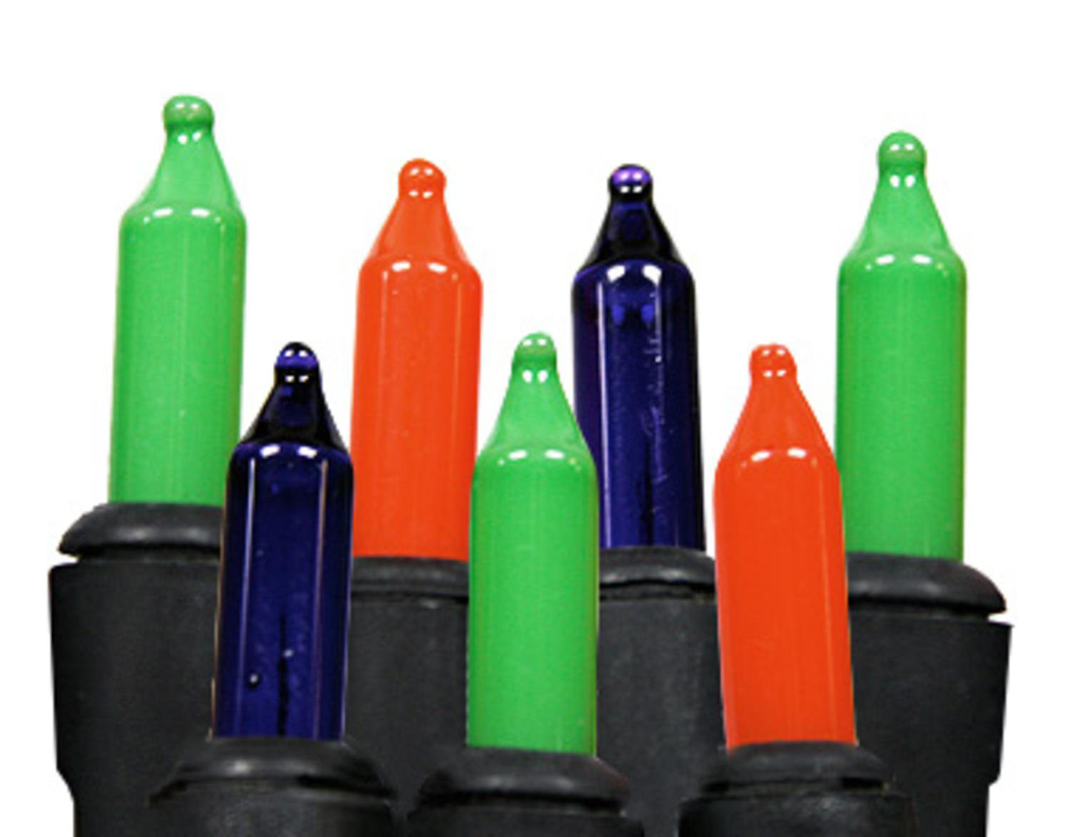 The Holiday Aisle® 50-Count Purple and Green Mini Halloween Light Set ...