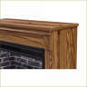 Symple Stuff Electric Fireplace TV Media Console, 28” Modern Dark Oak ...