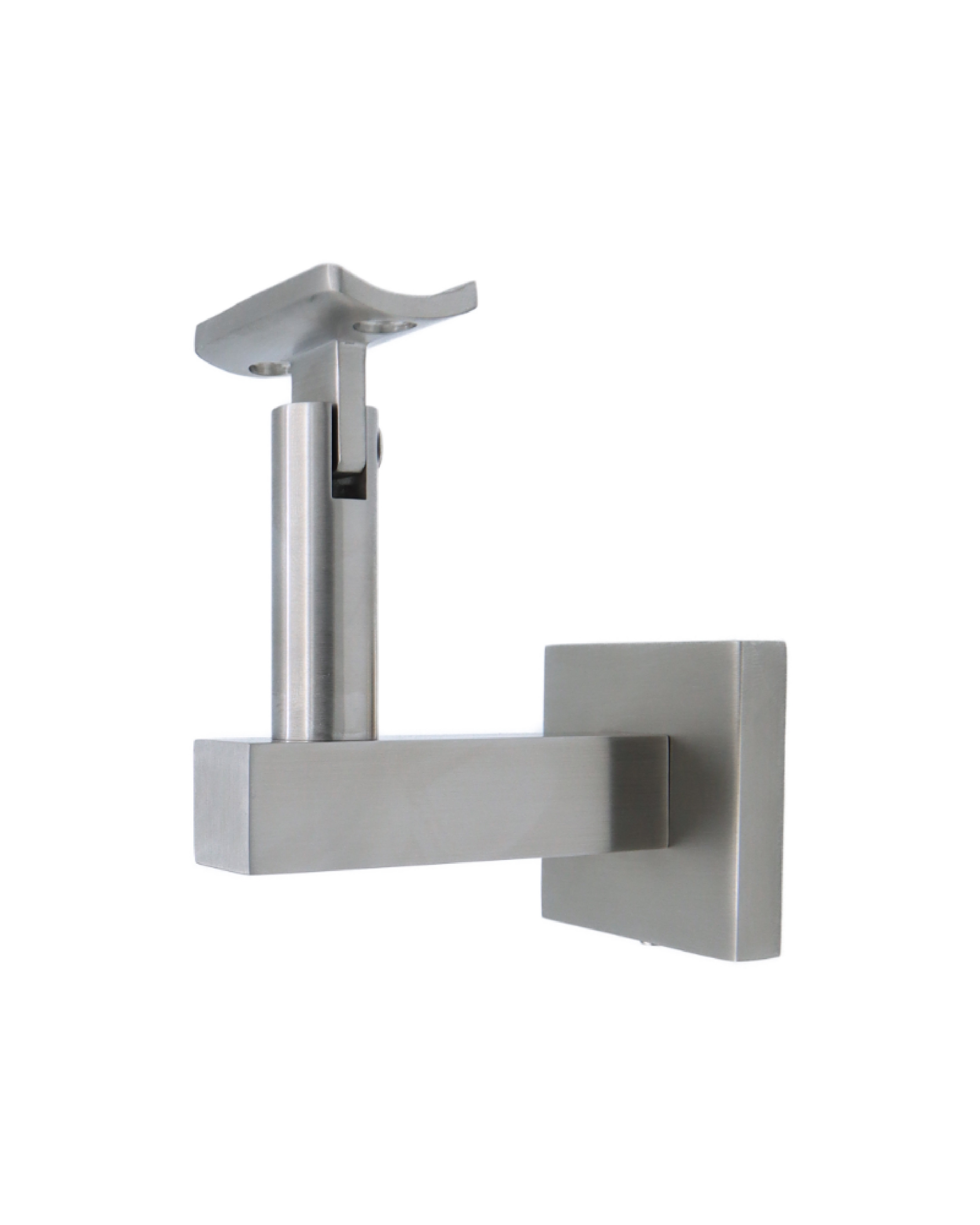 Linnea Surface Mount Handrail Bracket with Square Rose and Curved Plate ...