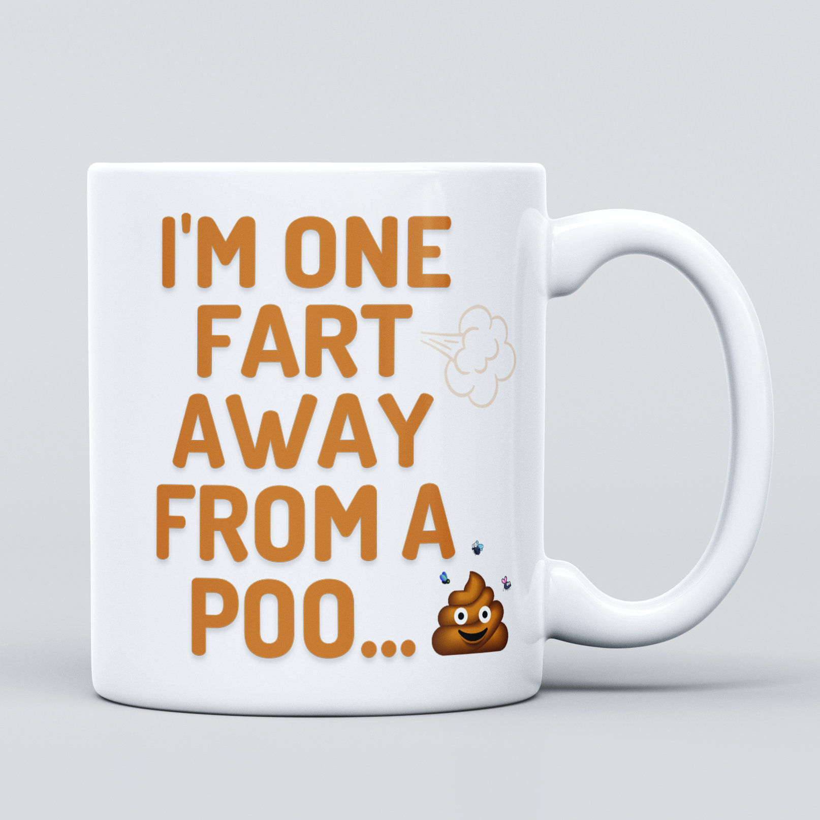 Panther Print I'm One Fart Away From A Poo Rude Large Heavy Duty ...