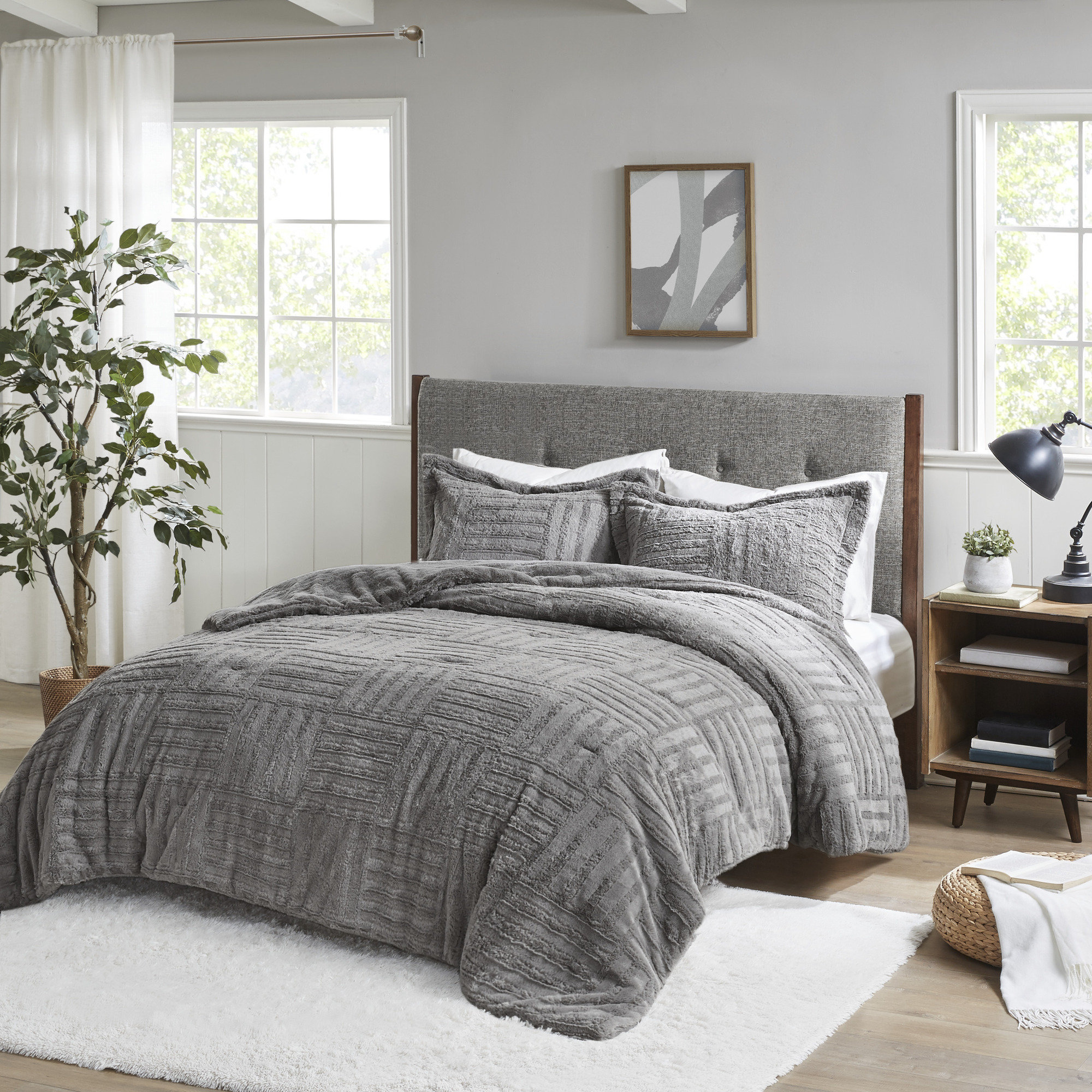 Madison Park Larkin Microfiber Traditional Comforter Set & Reviews ...