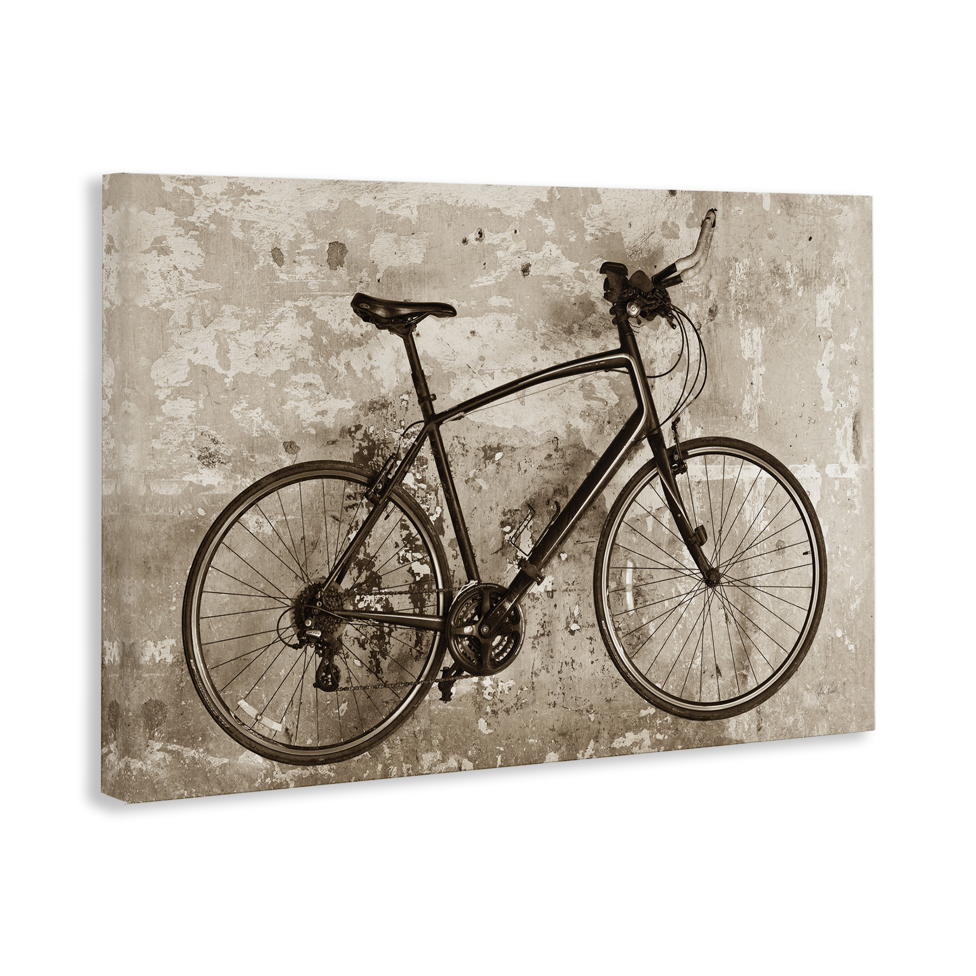 Trinx Distressed Vintage Bike Canvas Wall Art by Deborah Revell | Wayfair