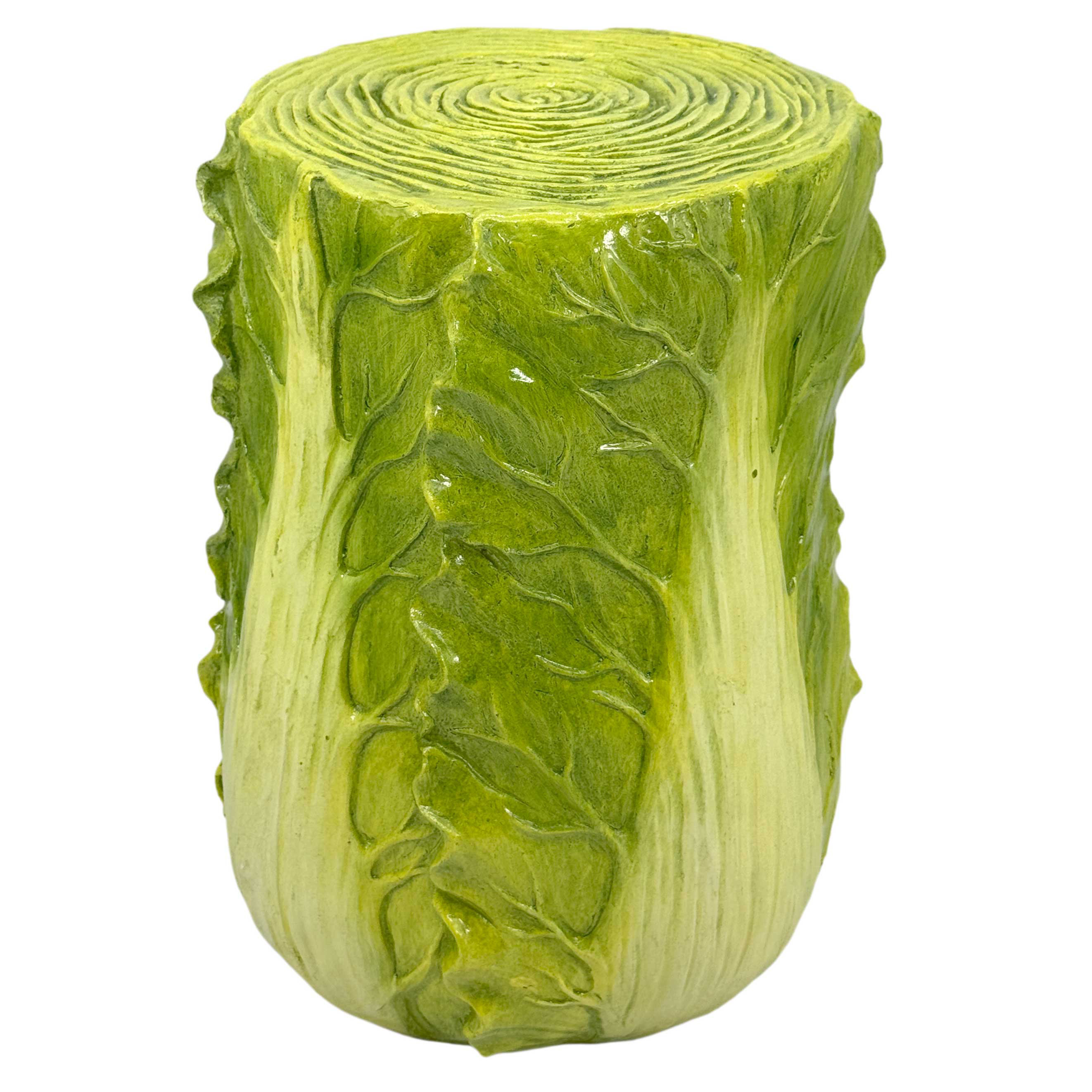 GT DIRECT CORP Cabbage/Lettuce Stool Polyresin Side Table 18" - Wayfair ...