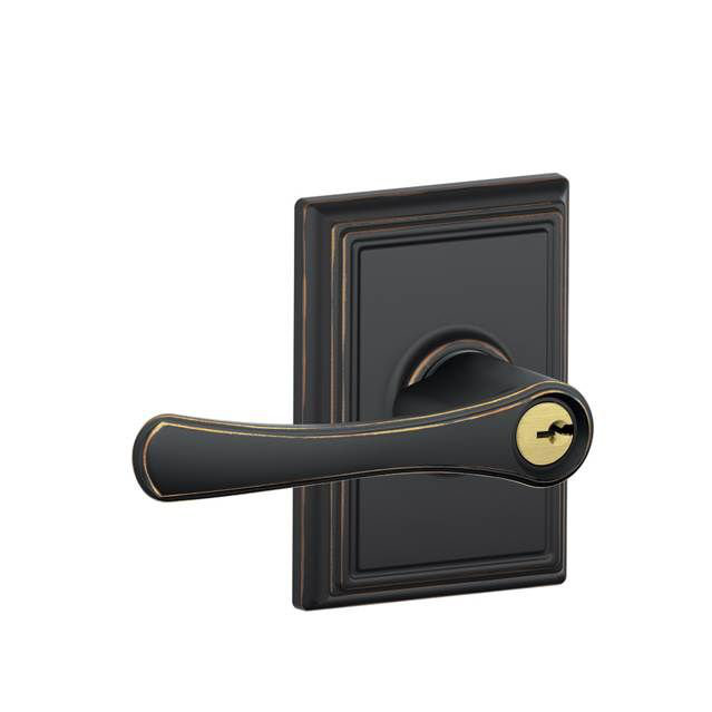 Schlage Avila Lever with Addison Trim Keyed Entry Lock | Perigold