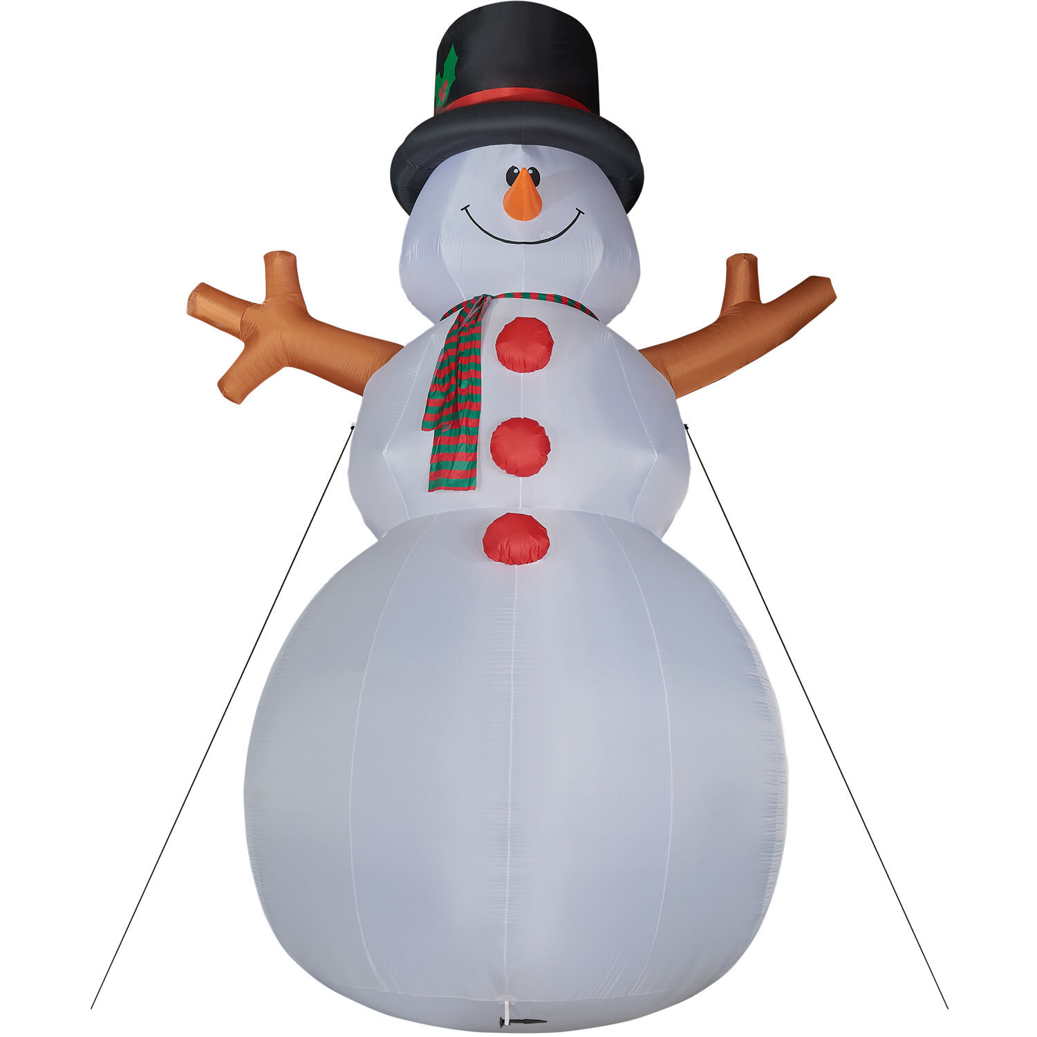 The Holiday Aisle® 20-Ft. Tall Jolly Snowman with RGB Lights and ...