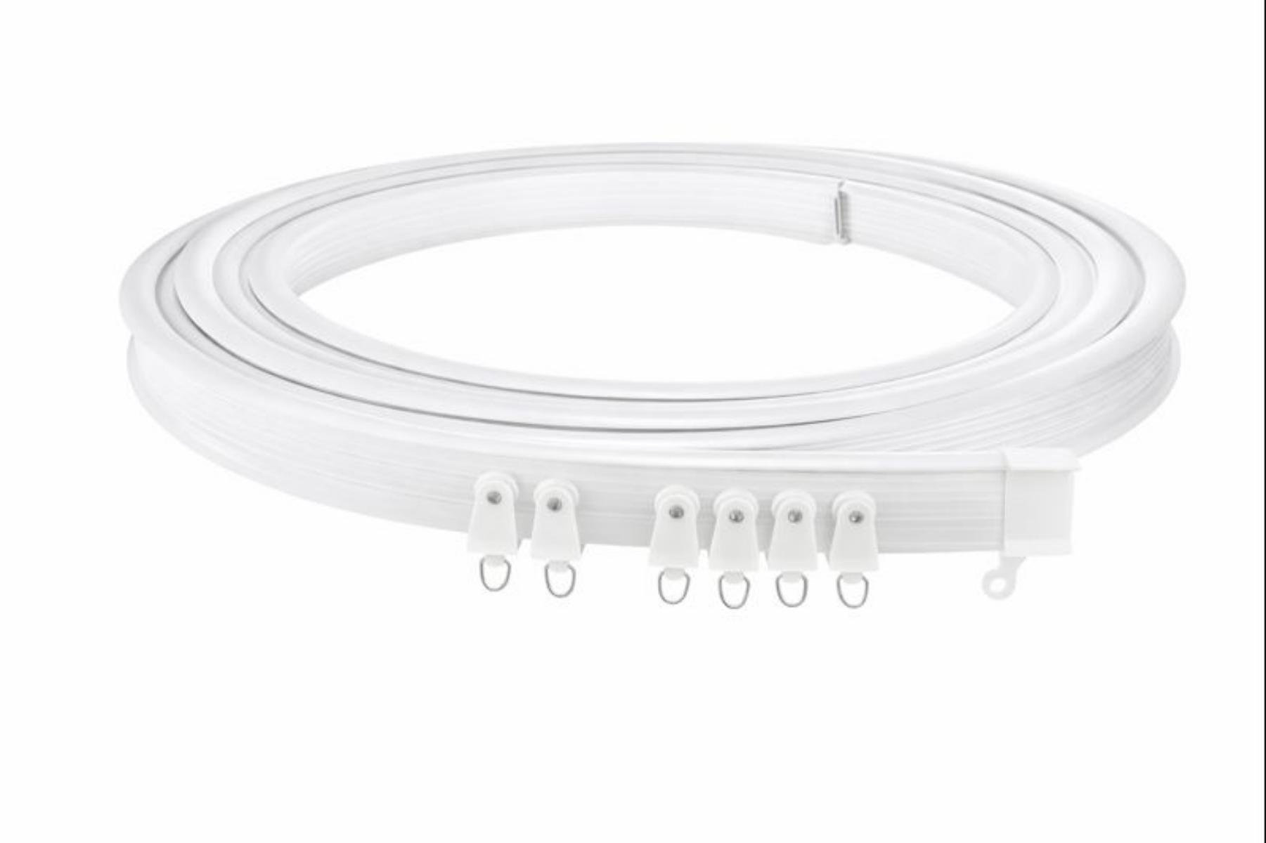 Symple Stuff Curtain Track, Curved Flexible Bendable Curtain Rail ...