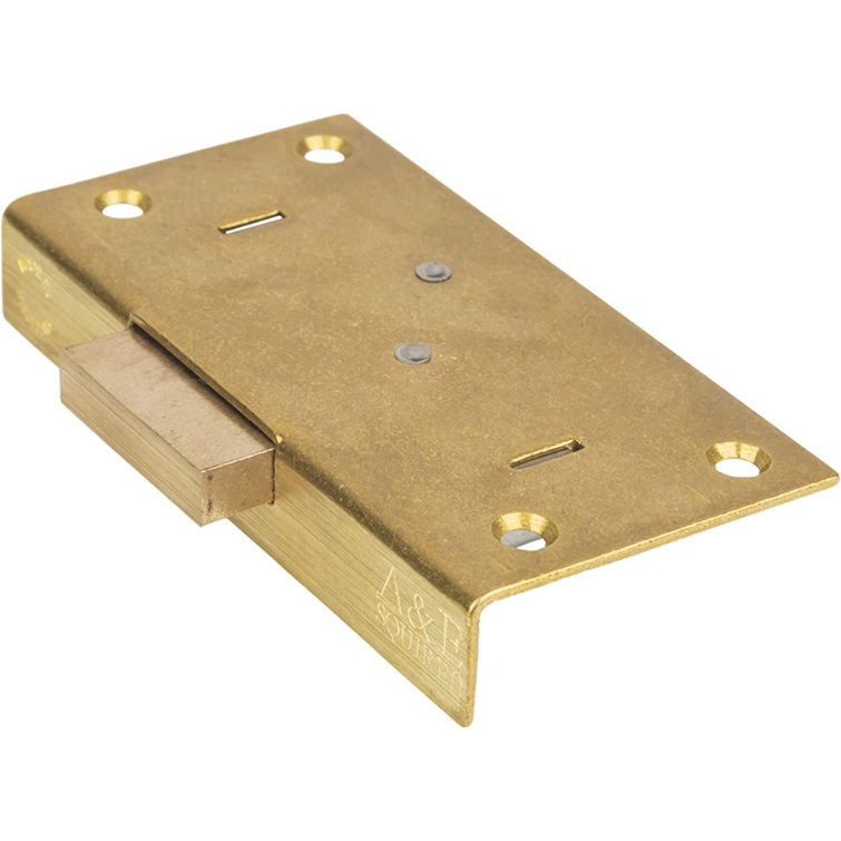 UNIQANTIQ HARDWARE SUPPLY Drawer Brass Half Mortise Lock | Wayfair