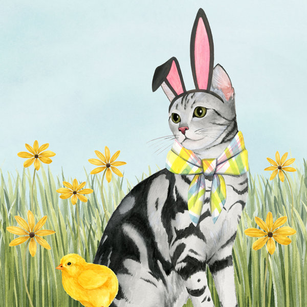 Happy Larry Easter Cats III | Wayfair.co.uk