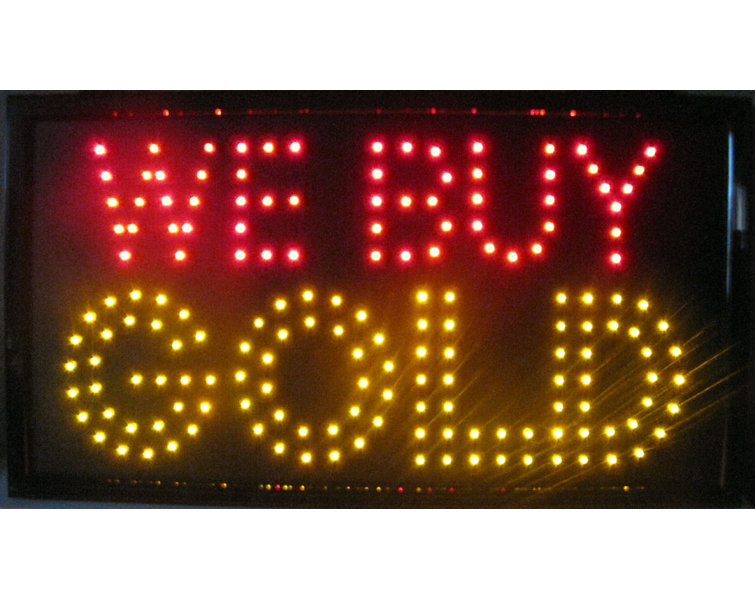 NeoPlex We Buy Gold LED Sign - Wayfair Canada