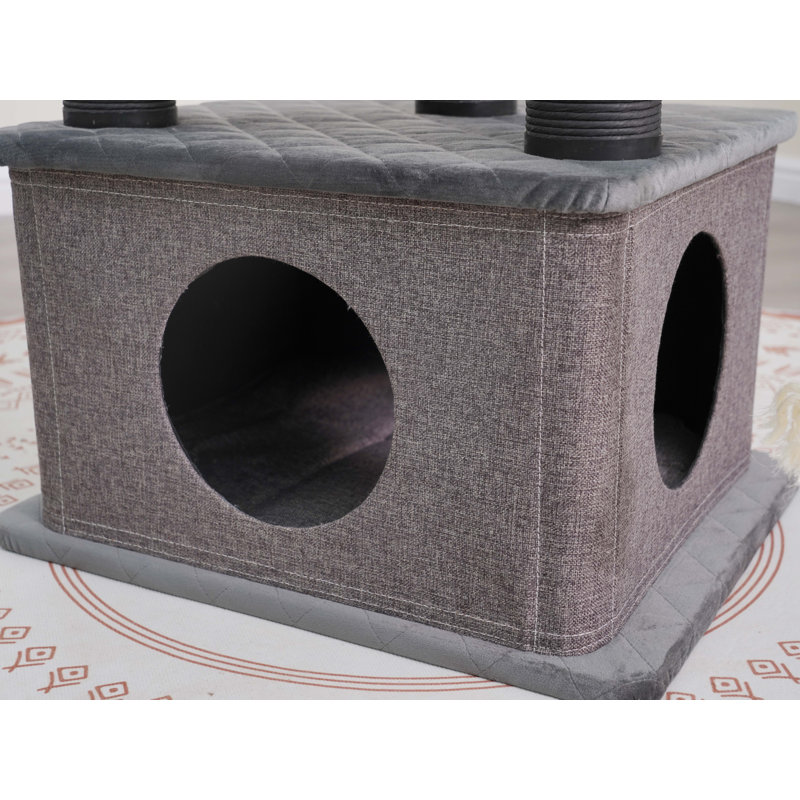Catry Modern Sustainable Cat Tree - 62", 6 Level, Large, Ct Tundra ...