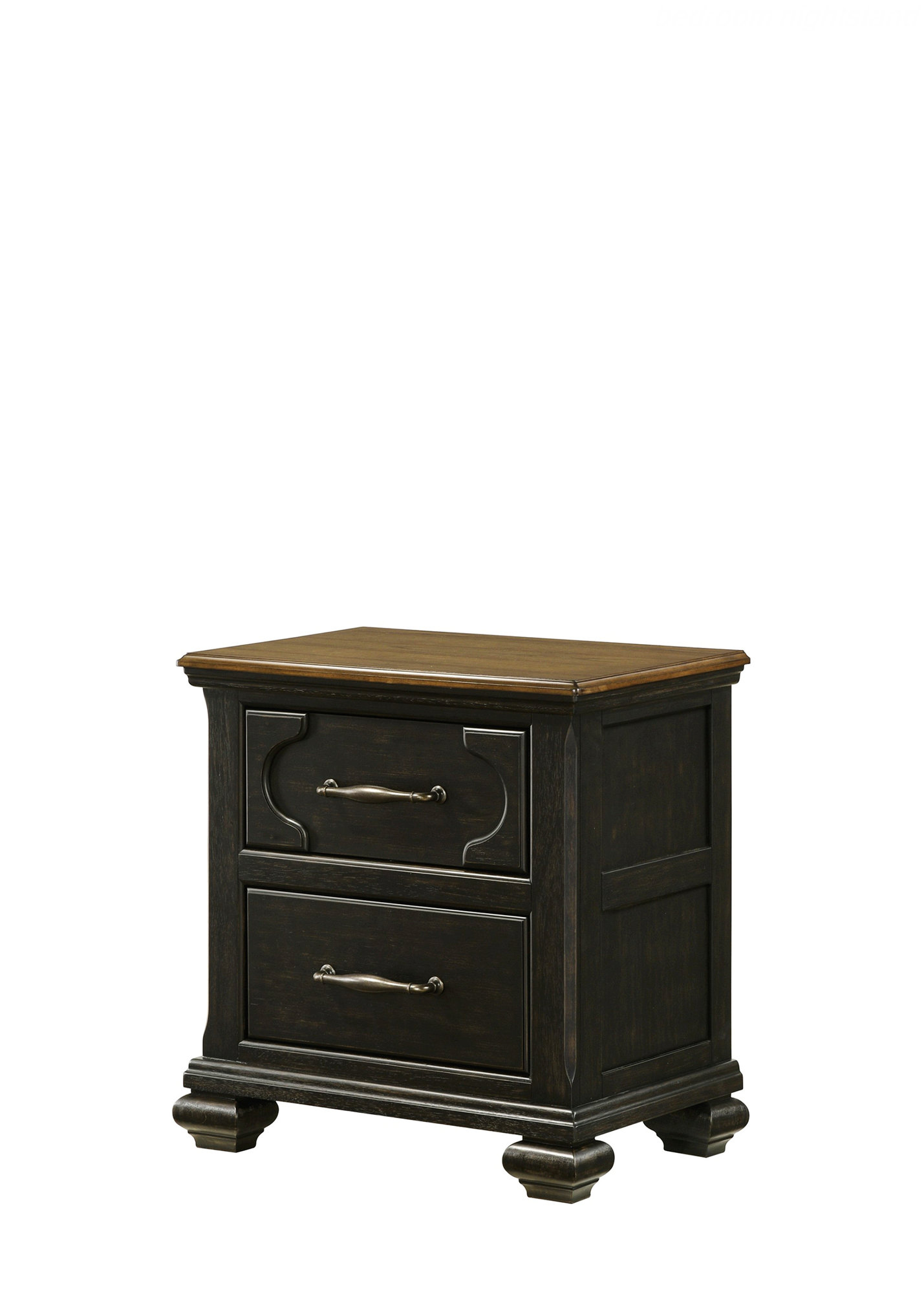 Alcott Hill® Minimalist Style Nightstand, Traditional 2-Drawer ...