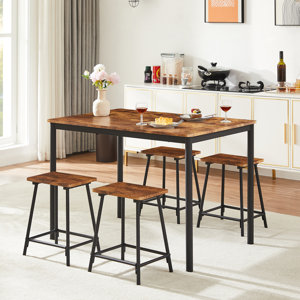 The Twillery Co.® Whipton 4-Person Modern Counter Height Dining Table ...