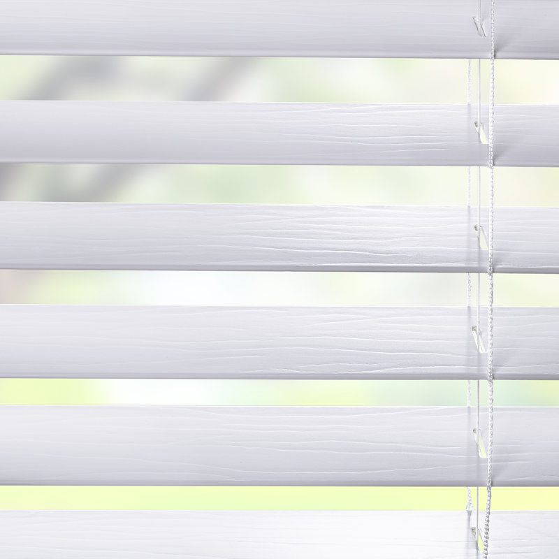 Symple Stuff 2-inch Room Darkening Textured Cordless Faux Wood Blind ...