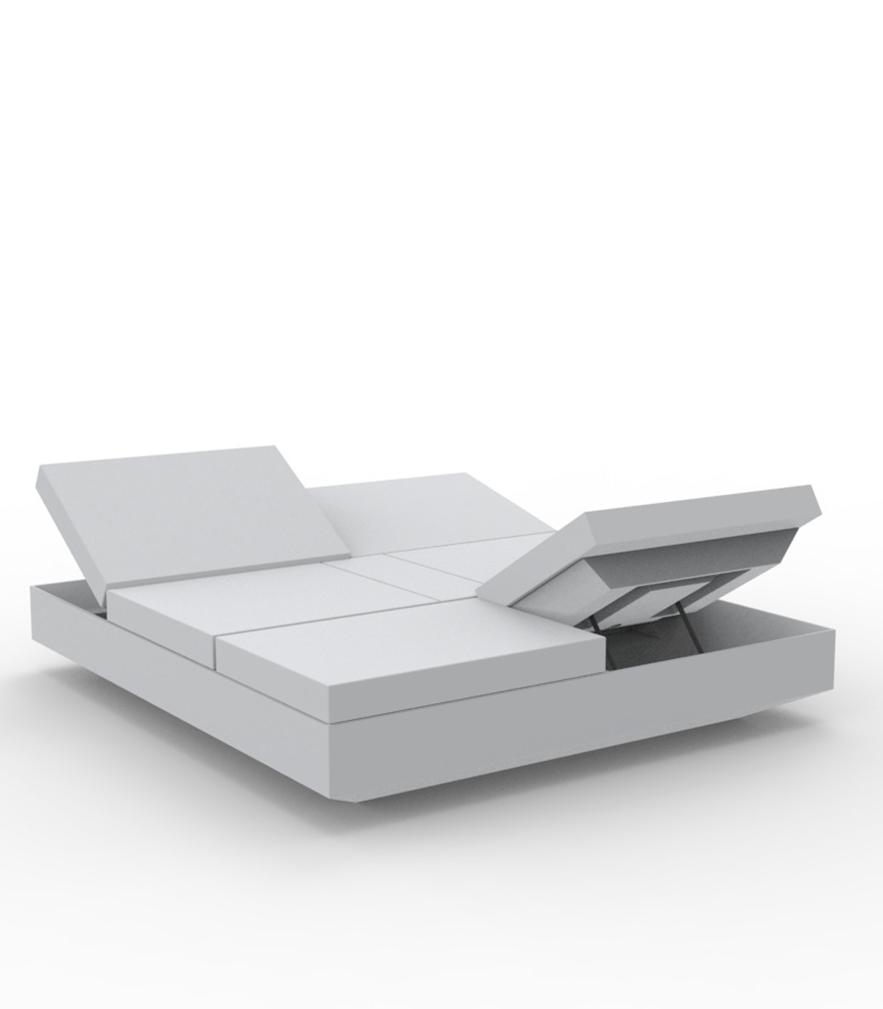 Vondom Vela - Daybed with 4 Reclining Backrests - Basic - Wayfair Canada