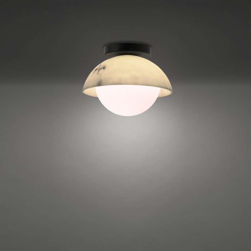 dweLED Moonstone LED Semi-Flush Mount | Perigold